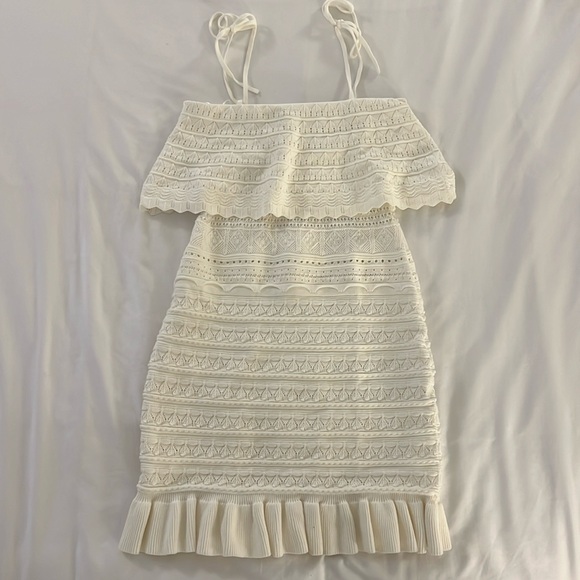 Milly | Dresses | Milly White Knit Summer Dress | Poshmark